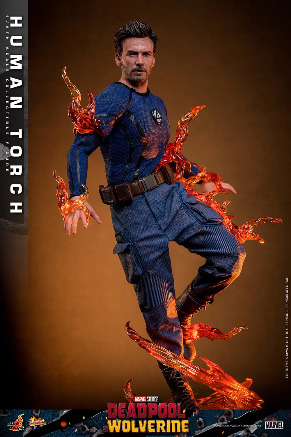 Hot Toys Human Torch Hot Toys Deadpool & Wolverine MMS789 1/6th Scale ...