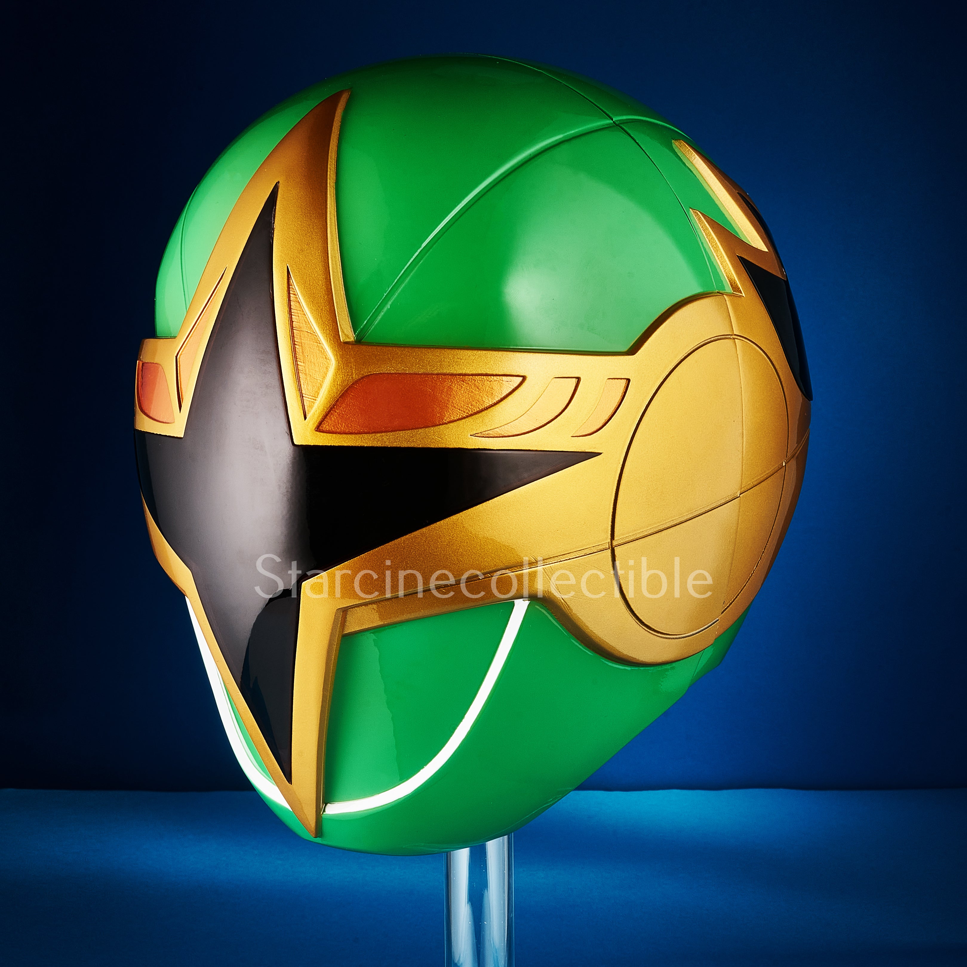 Power Rangers: Green Samurai Ranger Helmet Life Size Replica – StarCine ...