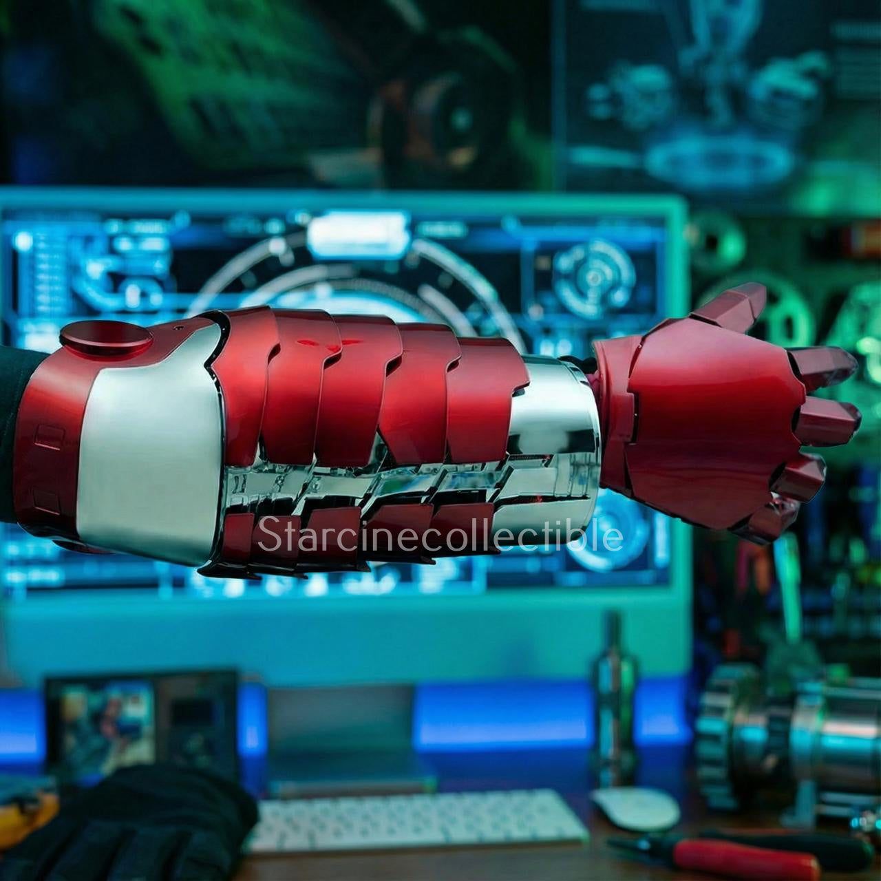 Iron Man Mark 5 Voice-Controlled Transforming Gauntlet – StarCine ...