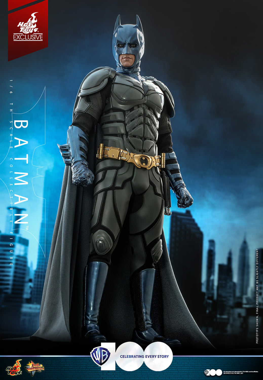 Hot Toys Batman-WB 100 Batman (Exclusive Edition) MMS697 1/6 Scale Fig ...